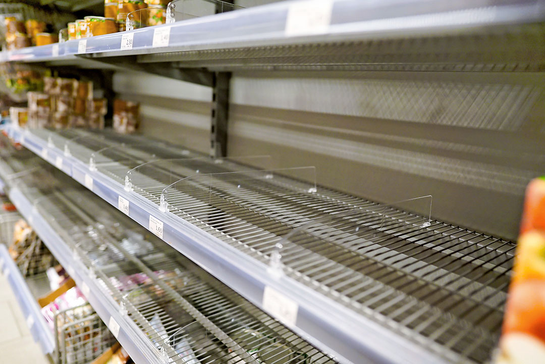 Lege schappen in supermarkten dreigen door corona - Eiwit Trends