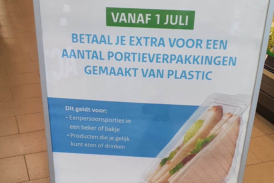 Supers leggen nieuwe plastic-heffing niet vol bij klant - Eiwit Trends