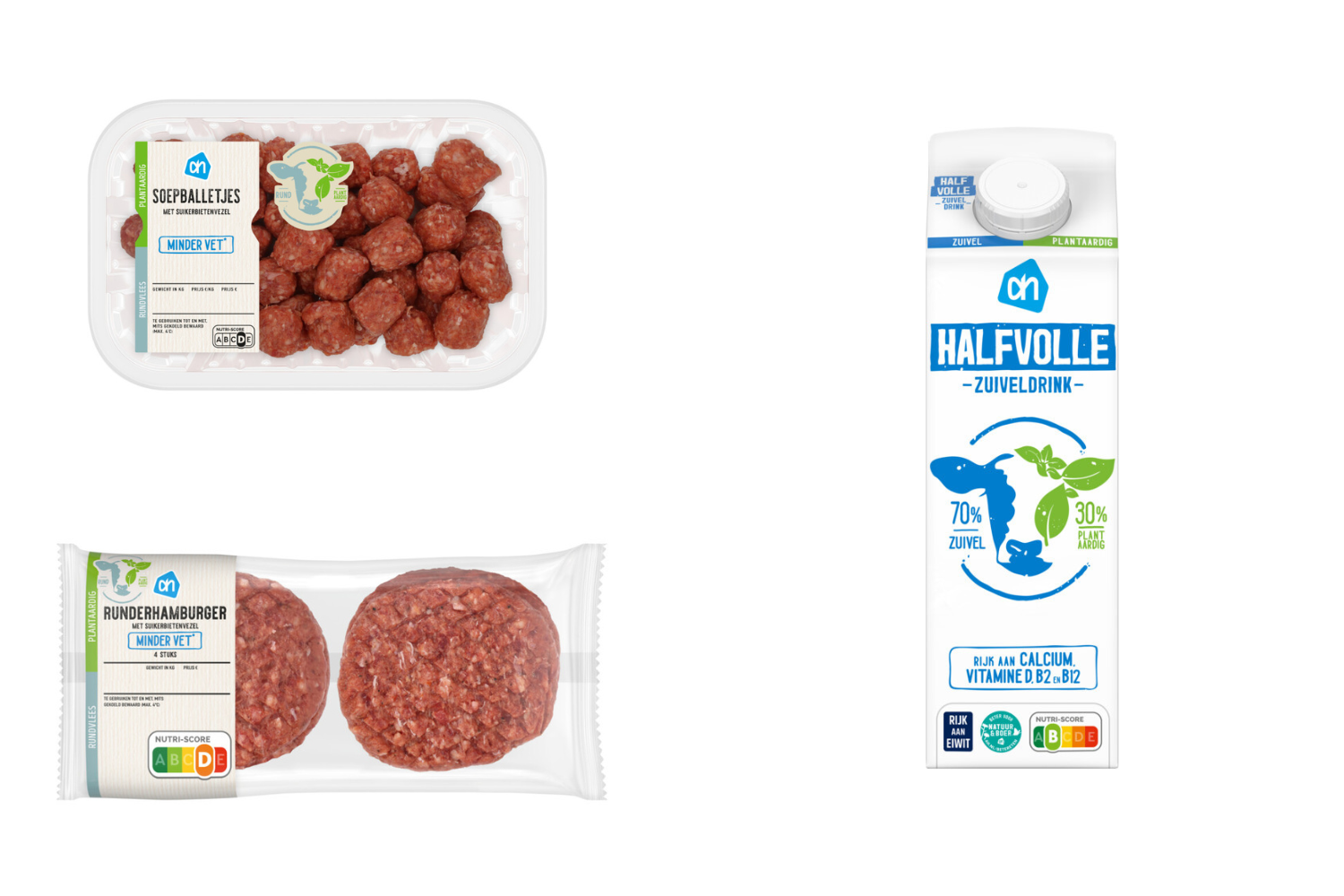 Albert Heijn lanceert hybride producten: dierlijk verrijkt met plantaardig